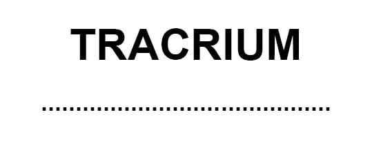 Tracrium 1 – Hospicode – Hospital Labelling